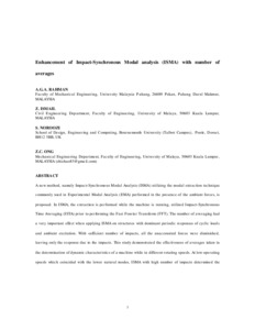 Bournemouth University Research Online [BURO] - Enhancement of Impact-Synchronous Modal analysis ...